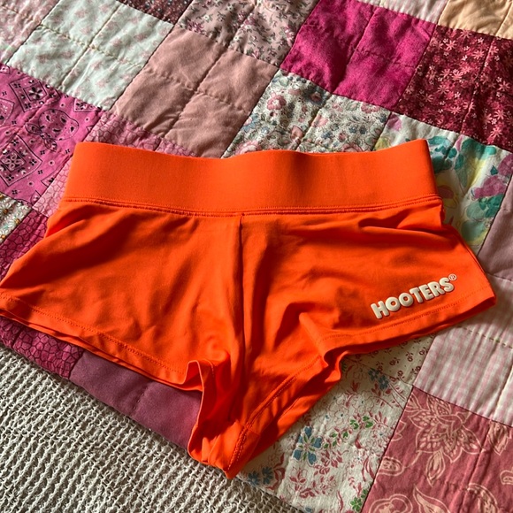 Shorts | Orange Hooters Shorts New Version | Poshmark